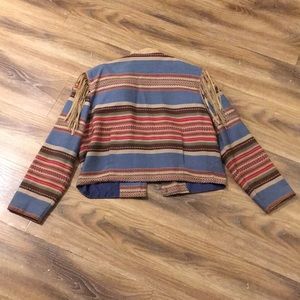 Double D Ranch | Jackets & Coats | Double D Ranch Wear Stripe Fringe ...